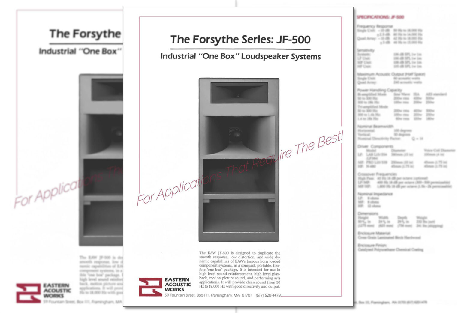 JF500 Industrial "One Box" Loudspeaker System (c1981) - AboutProSound - Interesting Pro Audio ...