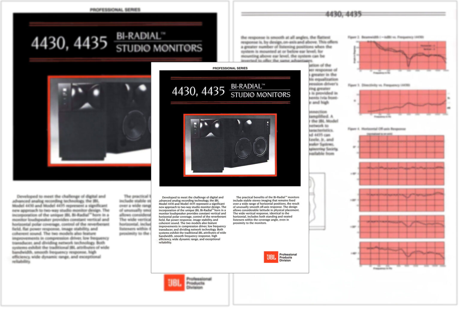 JBL Model 4430 & Model 4435 Bi-Radial Studio Monitors (1984) - AboutProSound - Interesting Pro ...