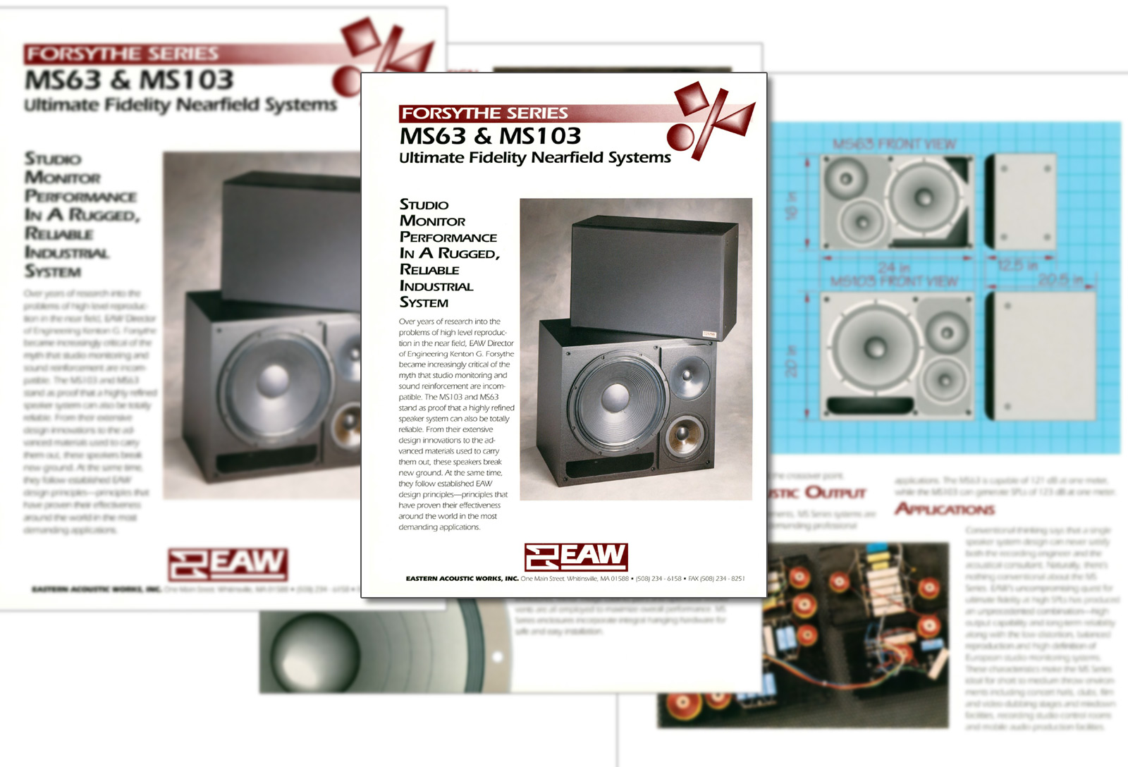 EAW MS63 & MS103 Ultimate Fidelity Nearfield Systems (c1992 ...