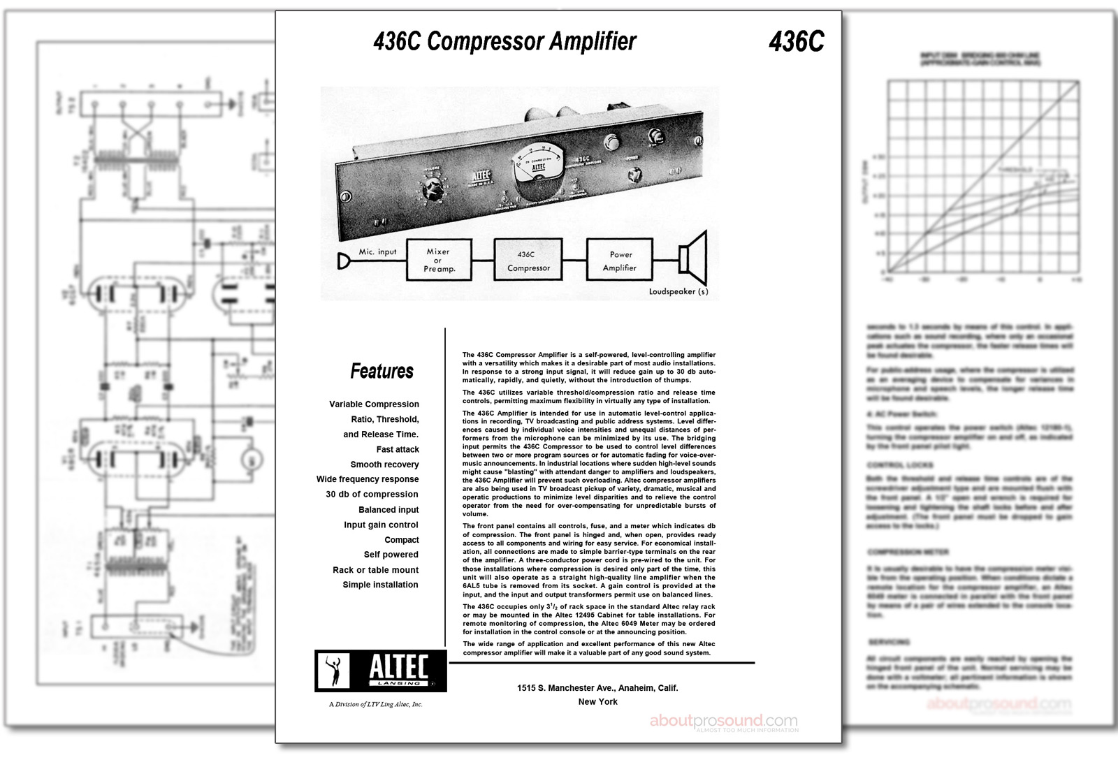 Altec 604E Super Duplex Data (c.1966) - About ProSound - Interesting ...