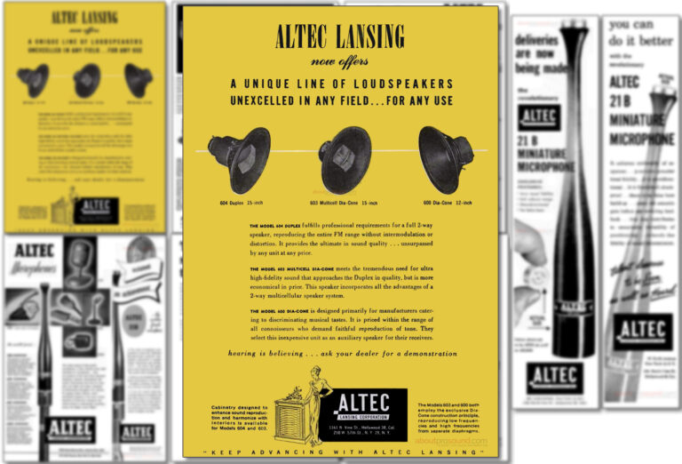 Altec 9845 Studio Monitor Ad (c.1968) - About ProSound - Interesting ...