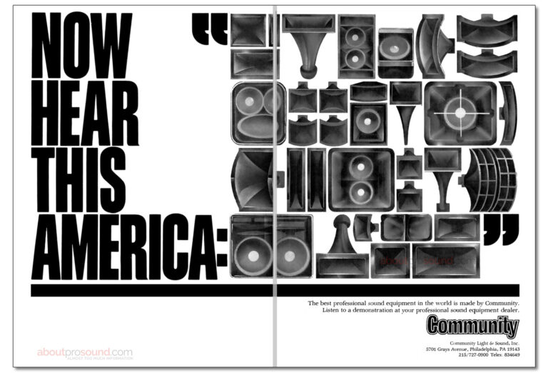 Community Leviathan Bass Horn Ad (c1979) - AboutProSound - Interesting ...