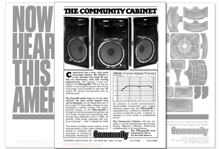 Community Leviathan Bass Horn Ad (c1979) - AboutProSound - Interesting ...