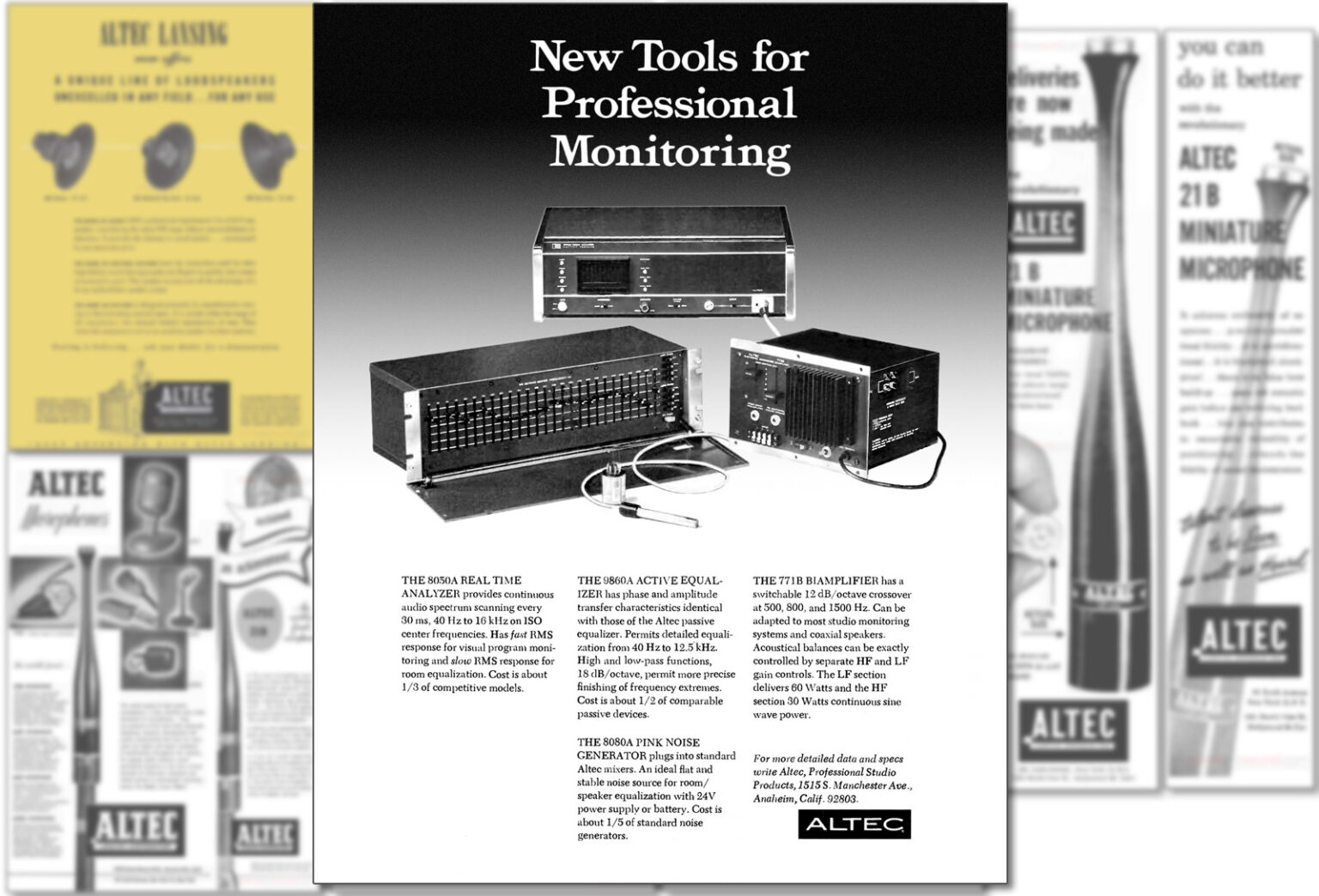 Altec Duplex Loudspeaker Data (c.1946) - About ProSound - Interesting ...