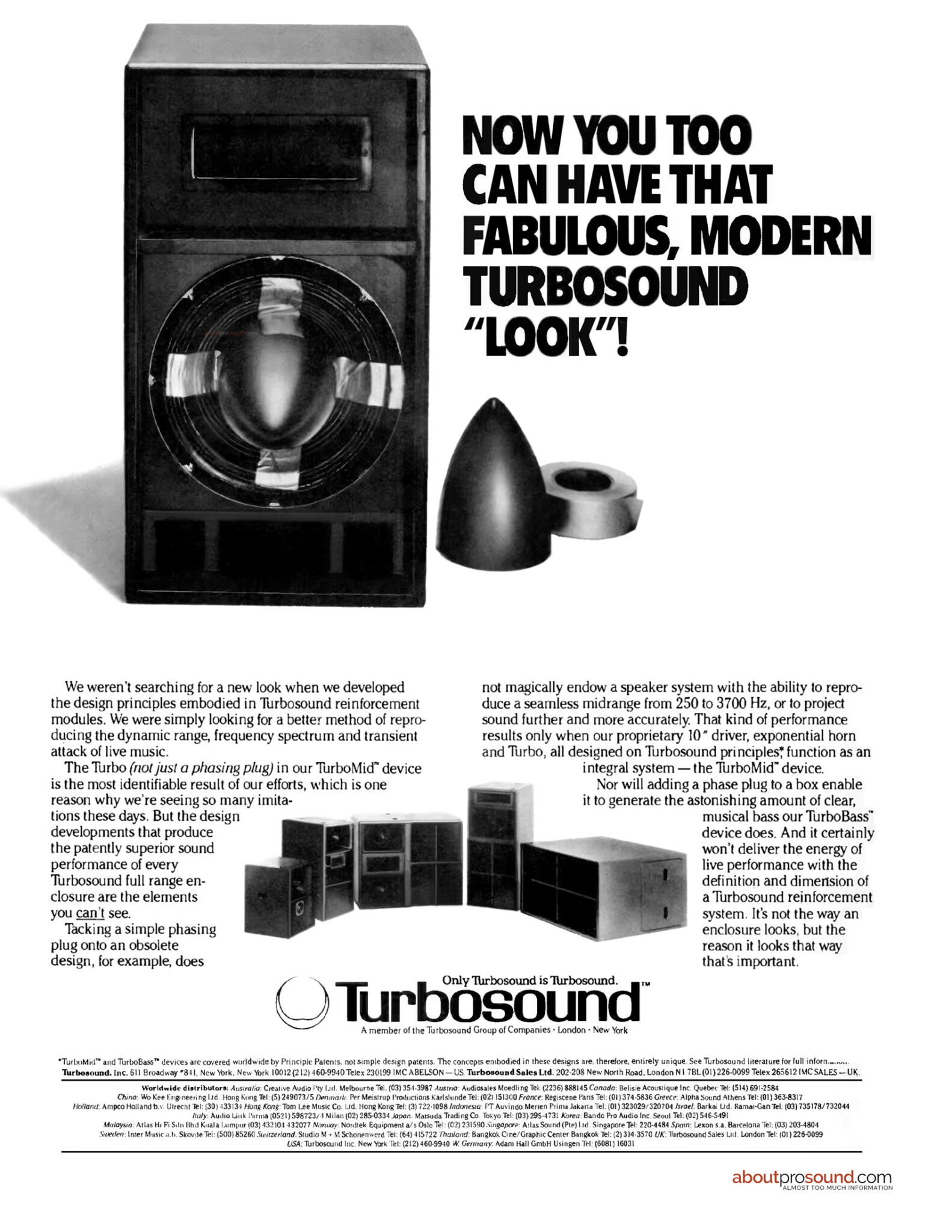 1986 Turbosound TurboMid Ad - About ProSound - Interesting stuff in the ...