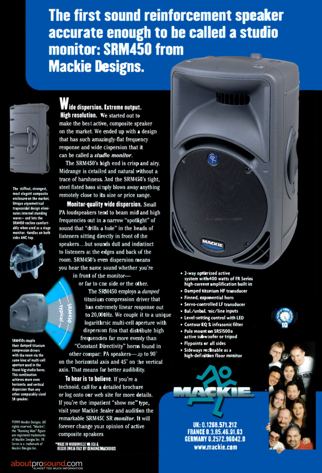 1999 Mackie SRM450 Ad - AboutProSound - Interesting Pro Audio, People ...